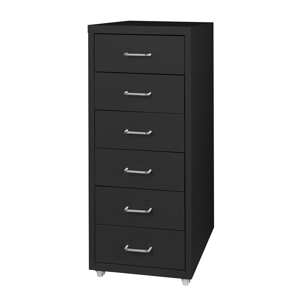 Levede 6-Drawer Filing Cabinet (Black) | Buy online at The Nile