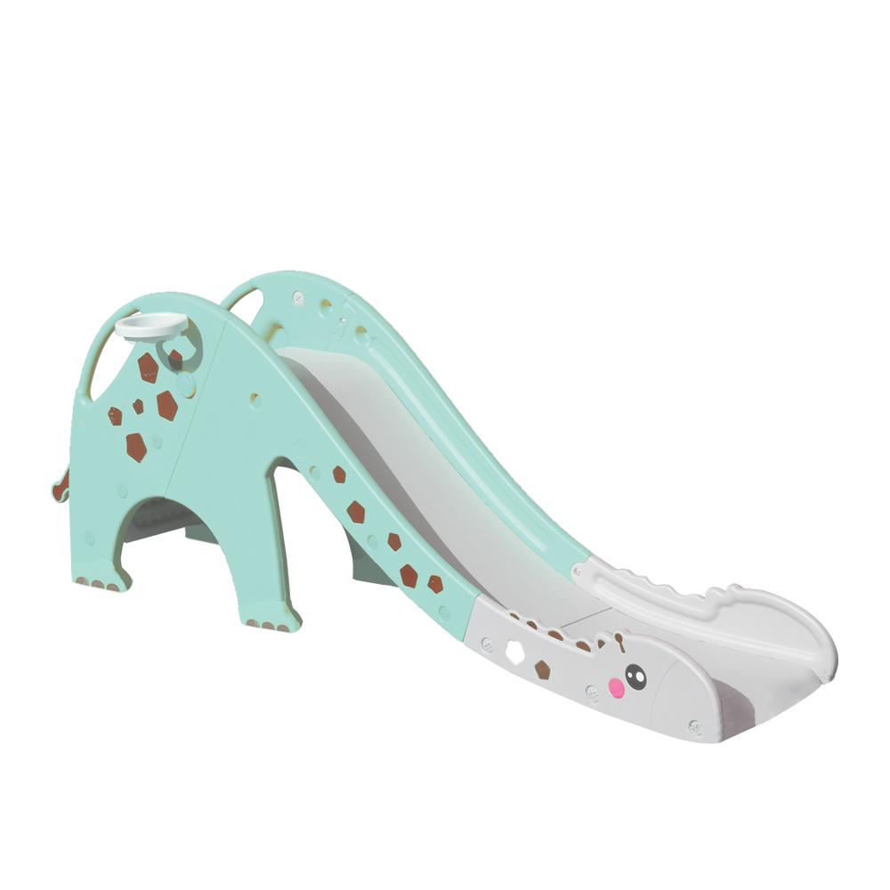 BoPeep Kids Extra Long Slide With Basketball Ring (Green) - 160cm | Buy ...