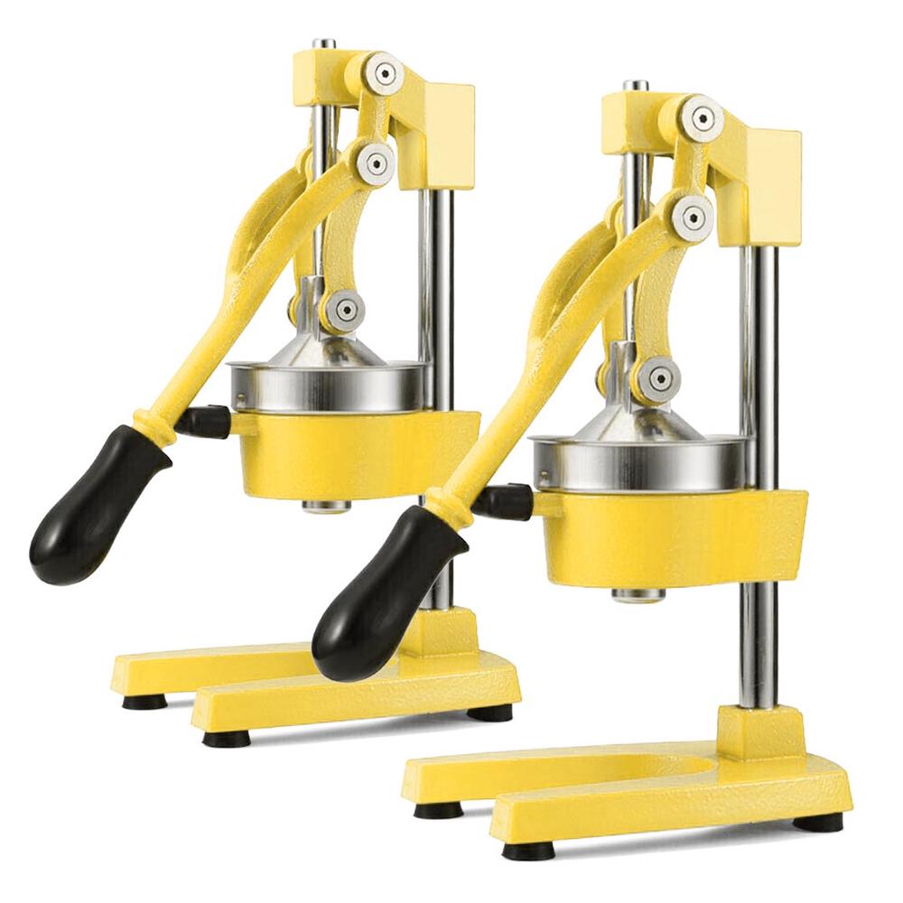 Soga Manual Hand Press Juice Extractor, Set of 2 (Yellow) - 17x21x40cm ...