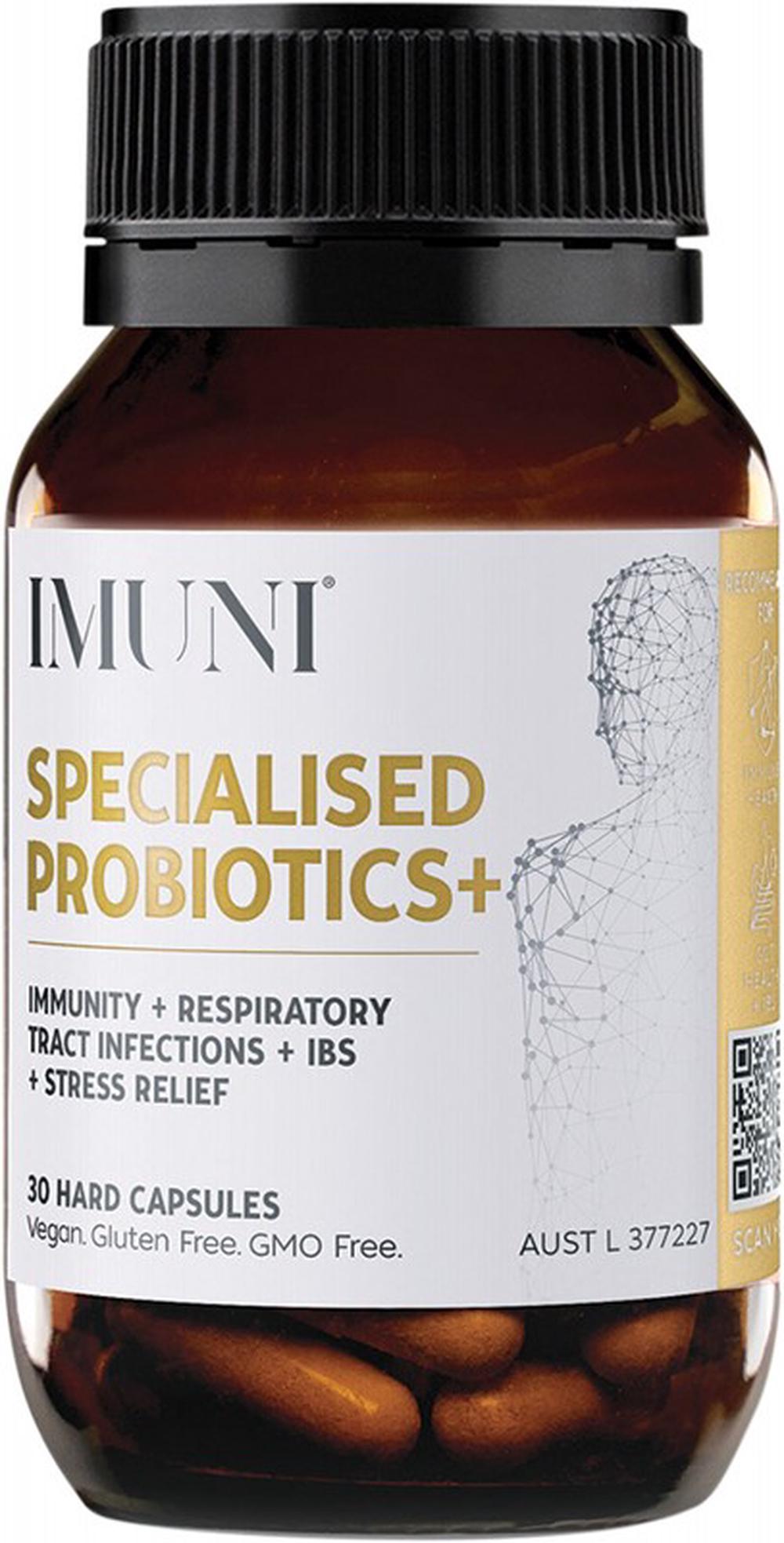 Imuni Specialised Probiotics+, 30's (Immunity, Respiratory, IBS, Stress ...