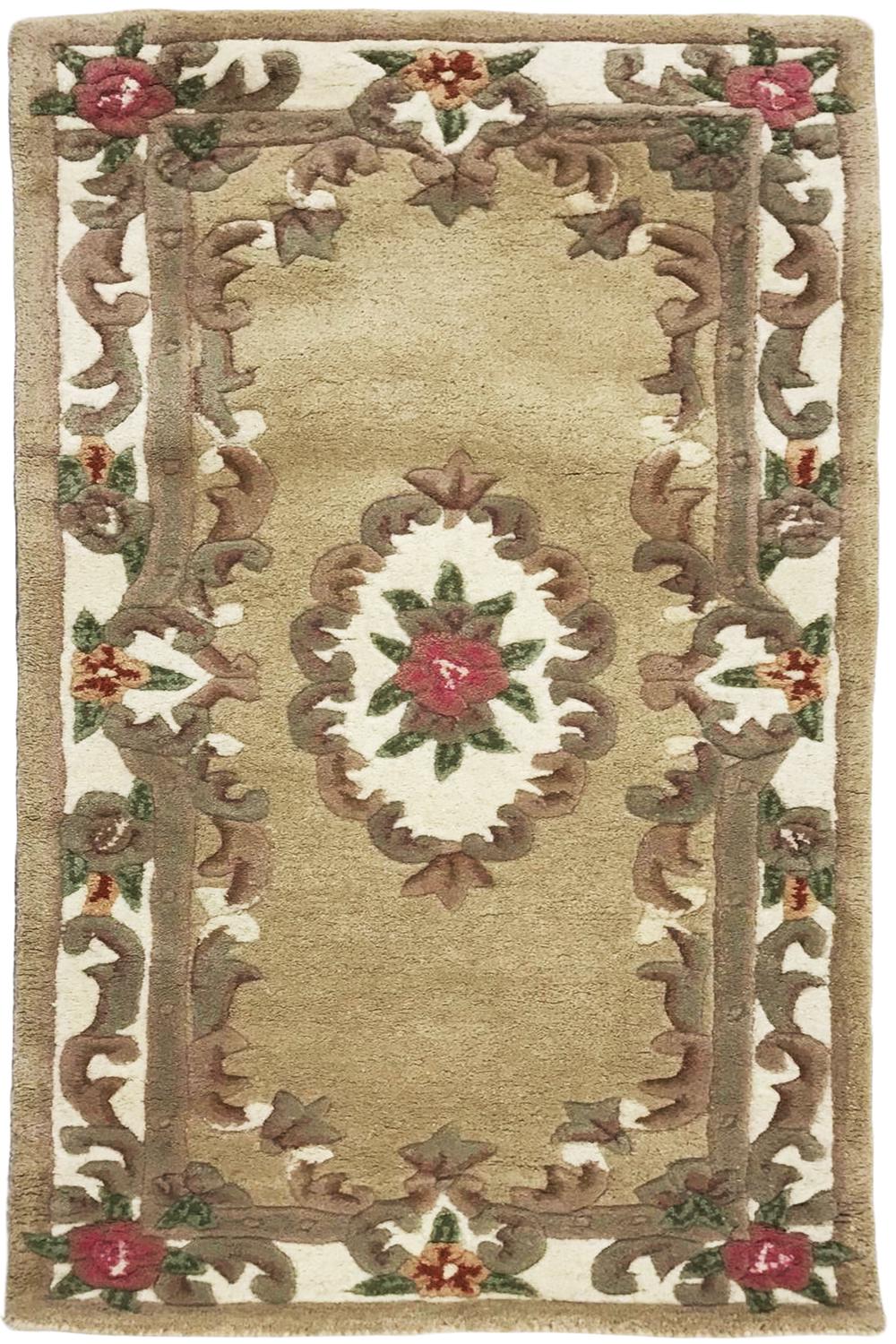 Rug Club Avolon Hand Carved Wool Rug (Beige) - 60x120cm | Buy online at ...