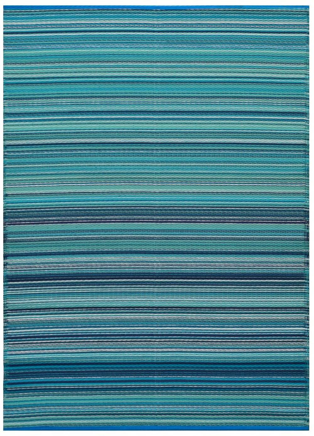 VW Rugs Rondo Alfresco Reversible Outdoor Mat (Blue) - 120x170cm | Buy ...