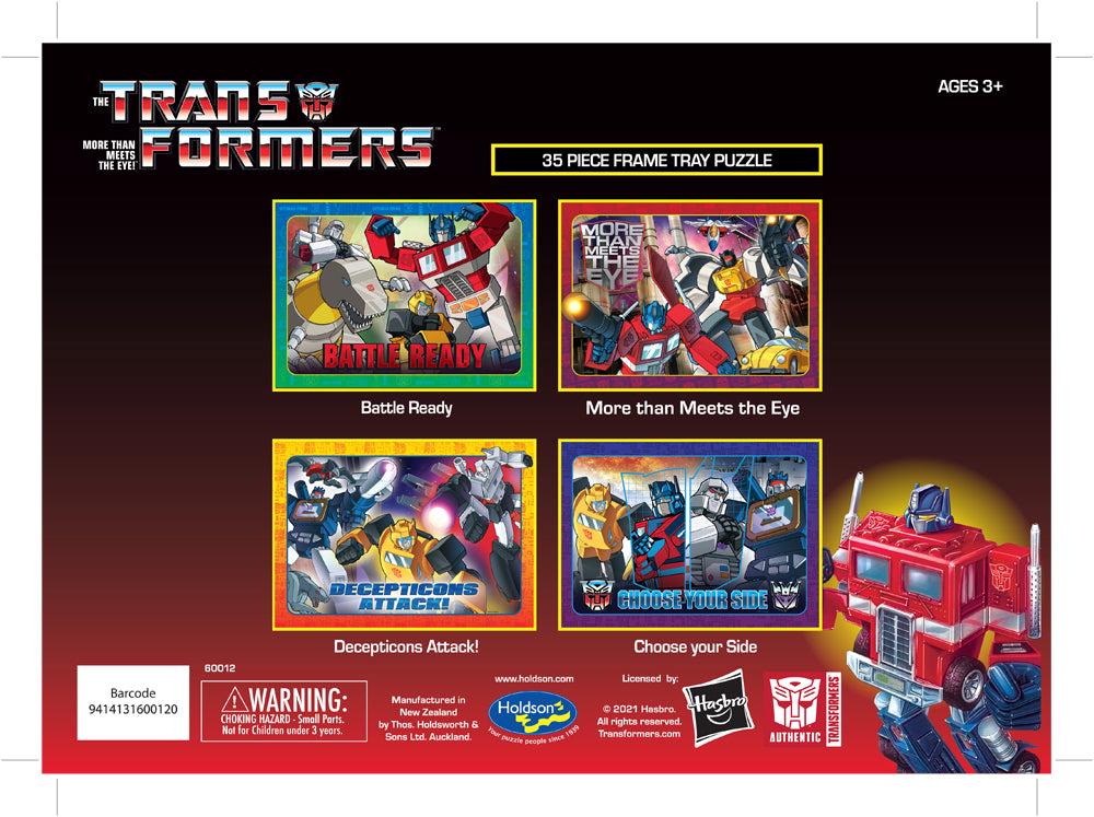 Holdson Transformers Frame Tray Puzzles, 4x35 Piece | Buy online at The ...