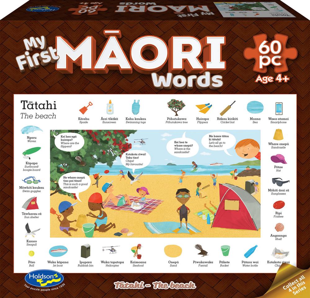 Holdson My First Words Maori: Tatahi - The Beach Jigsaw Puzzle, 60 ...