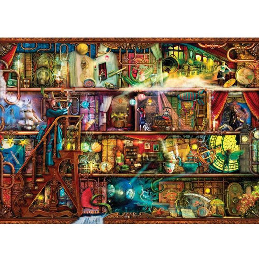 Holdson Treat Yo' Shelf S2 XL Jigsaw Puzzle - Steampunk Book Shelf ...