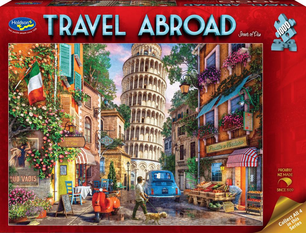 Holdson Travel Abroad: Streets of Pisa Jigsaw Puzzle, 1000 Piece | Buy ...