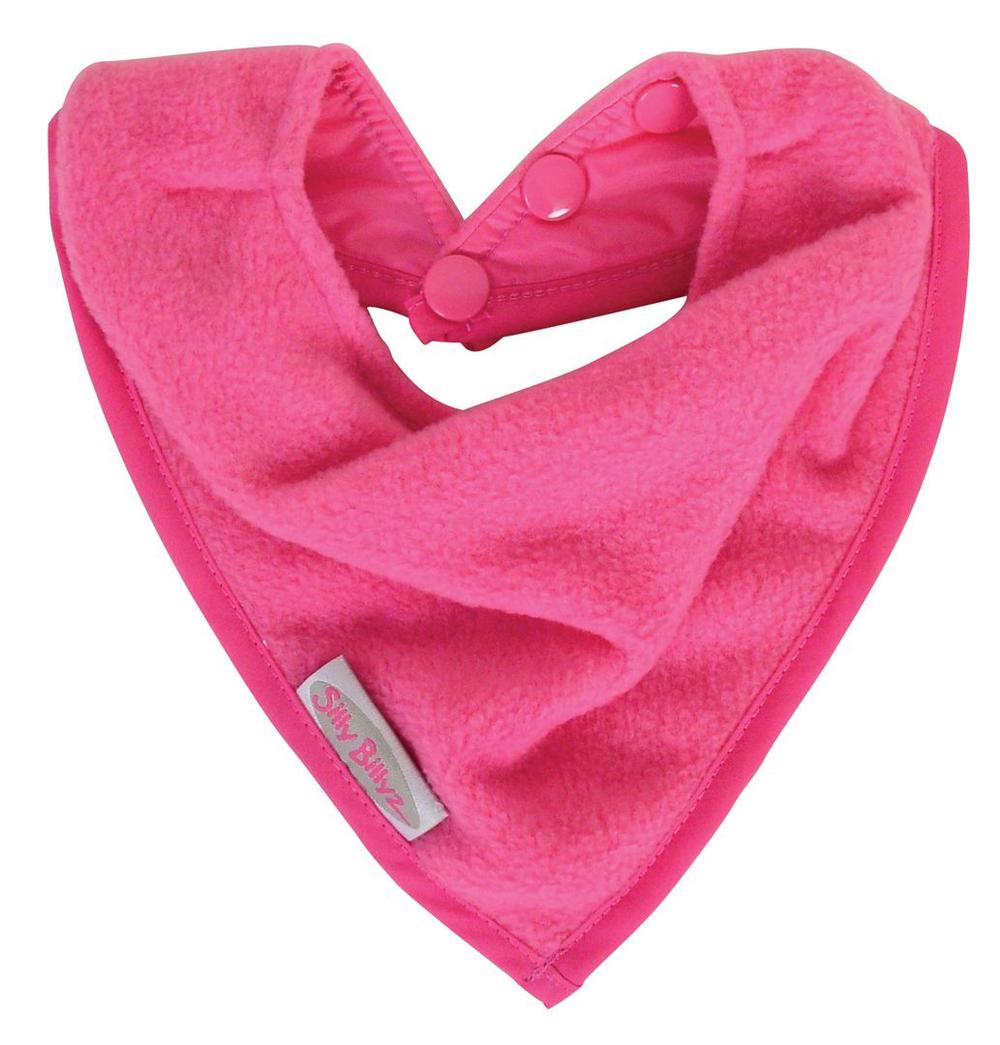 Silly Billyz Fleece Bandana Bib - Cerise | Buy online at The Nile