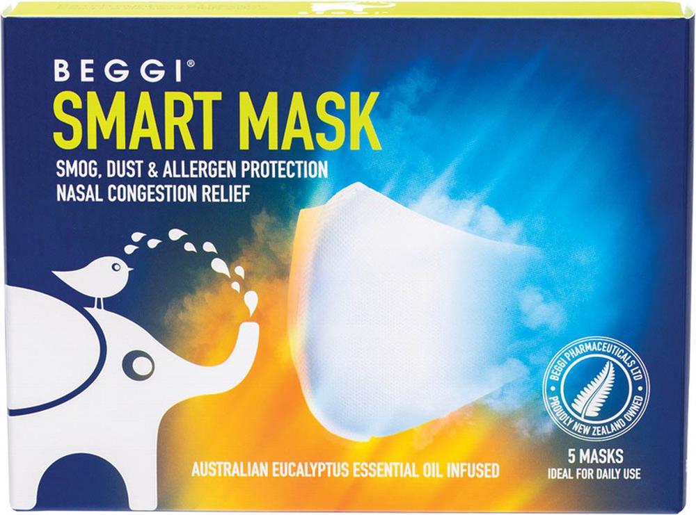 Beggi Smart Mask Infused with Eucalyptus Oil, Box of 5 | Buy online at ...