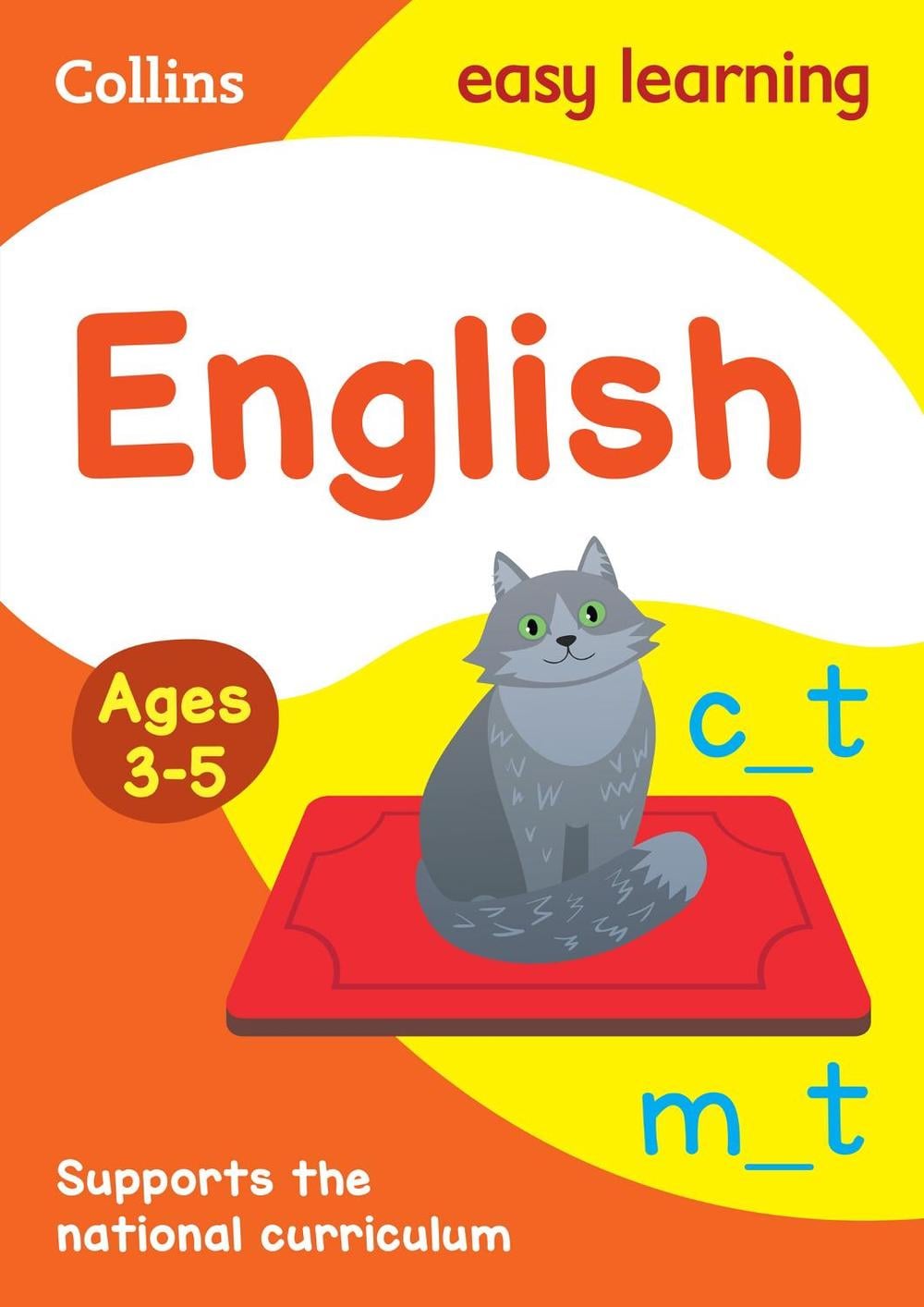 English Ages 3-5 by Collins Easy Learning, Paperback, 9780008134204 ...