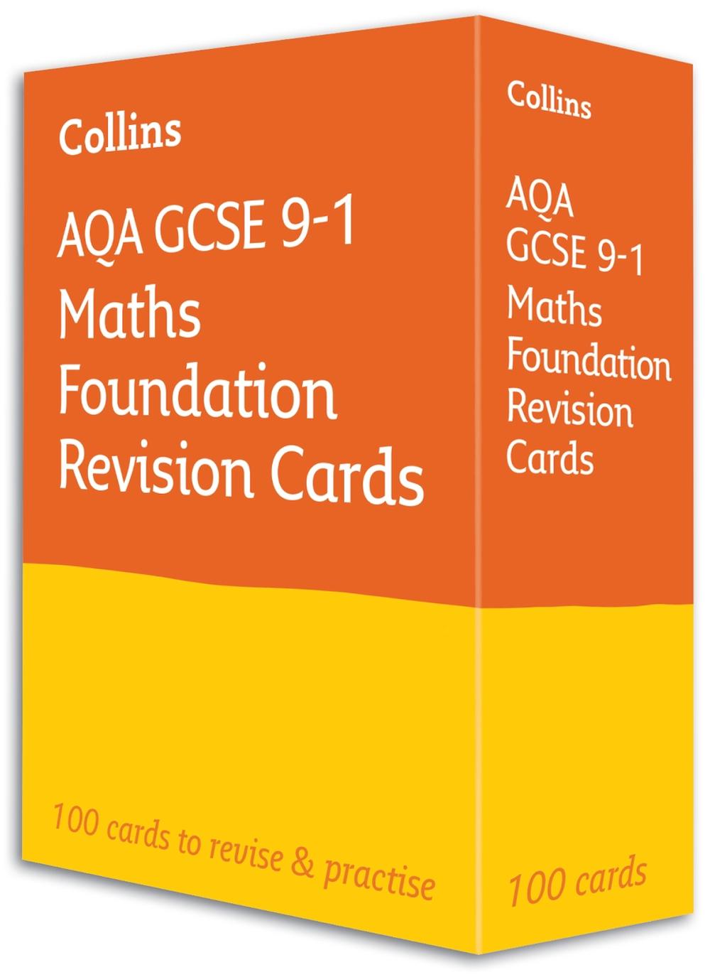 AQA GCSE 9-1 Maths Foundation Revision Cards by Collins GCSE, Cards ...