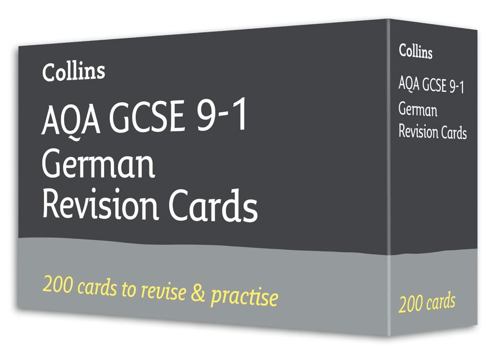 AQA GCSE 9-1 German Vocabulary Revision Cards by Collins GCSE, Cards ...