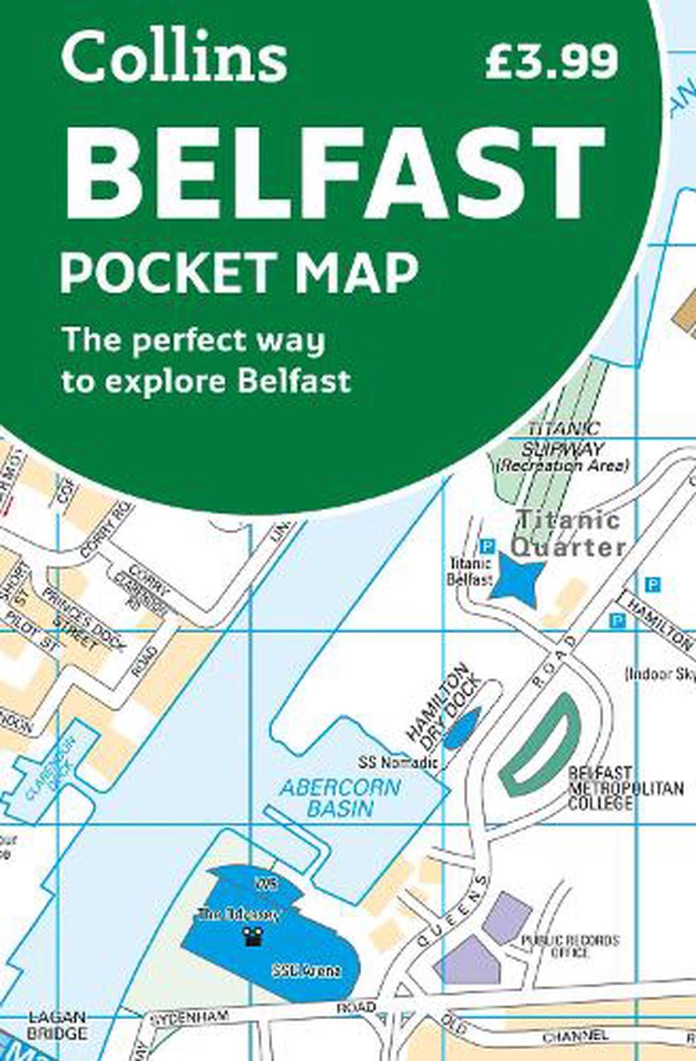 Belfast Pocket Map by Collins Maps, Folded, 9780008412838 | Buy online ...