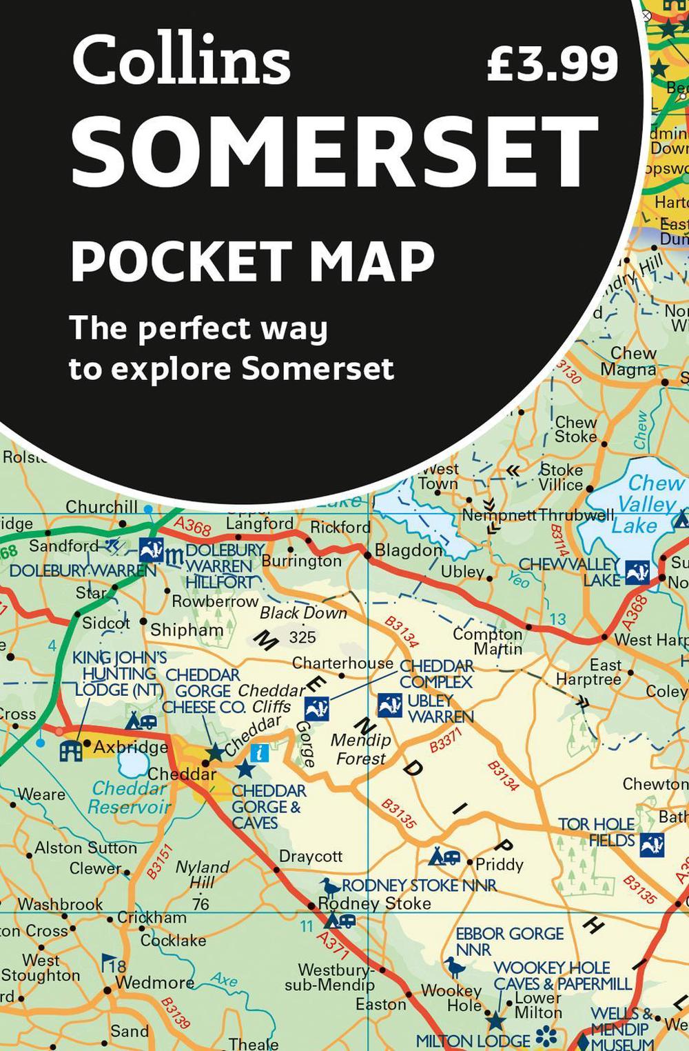 Somerset Pocket Map by Collins Maps, Folded, 9780008580032 | Buy online ...