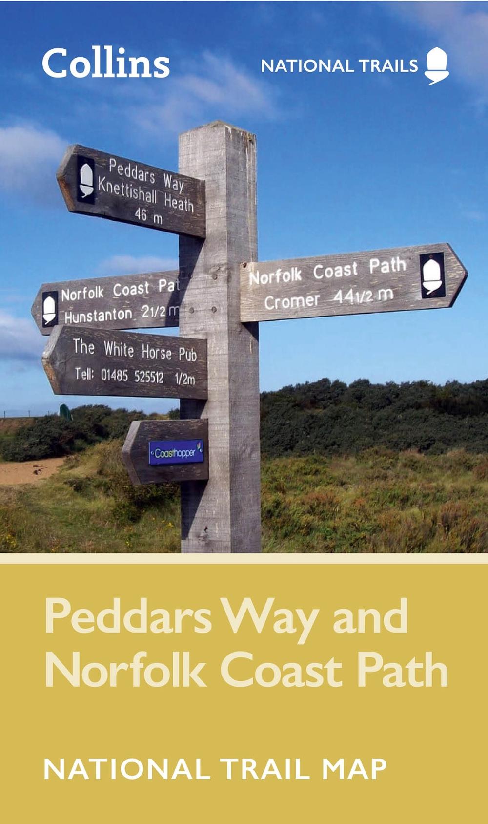 Peddars Way and Norfolk Coast Path National Trail Map by Collins Maps ...