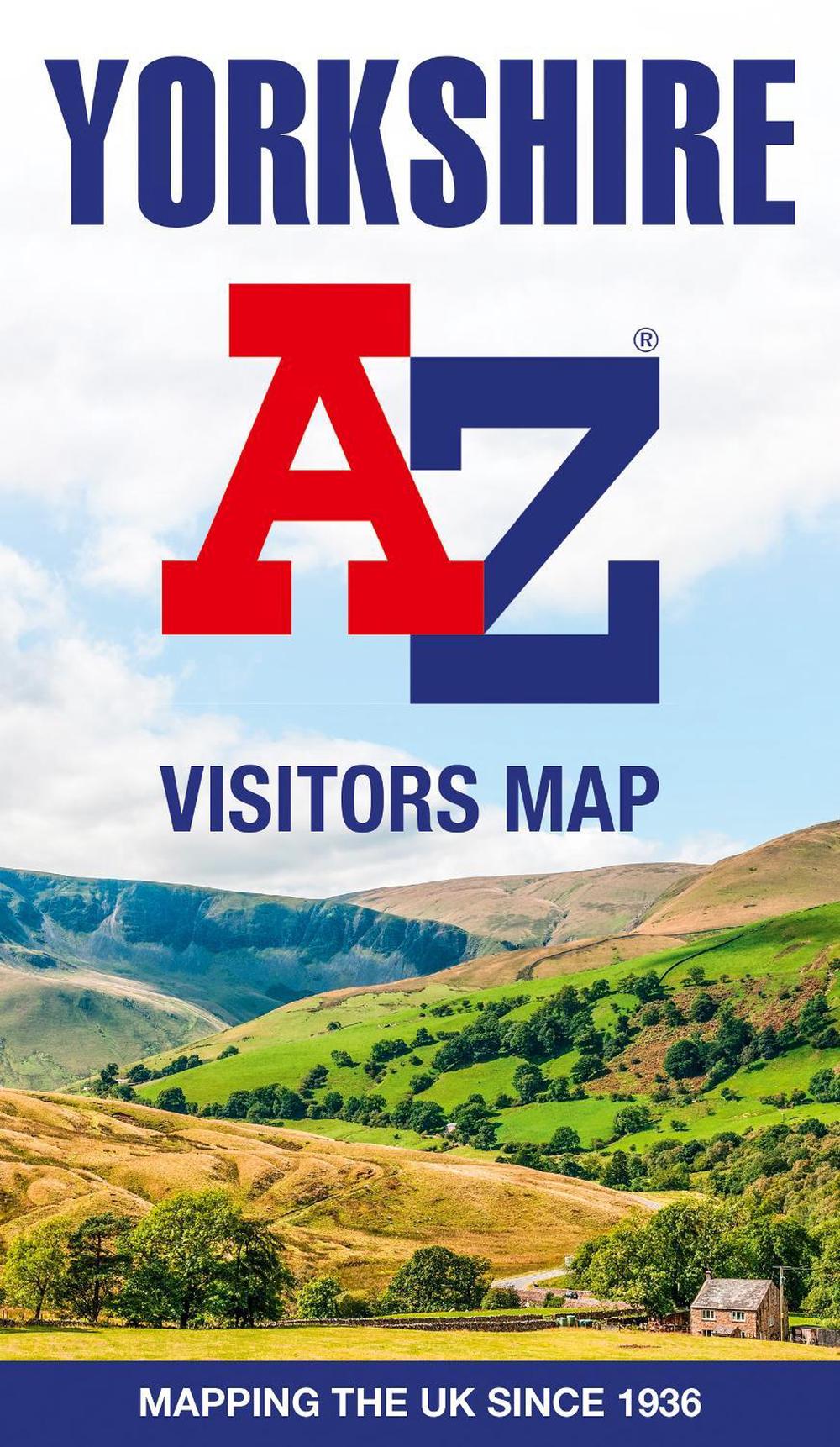 Yorkshire A-Z Visitors Map by A-Z Maps, Folded, 9780008604417 | Buy ...