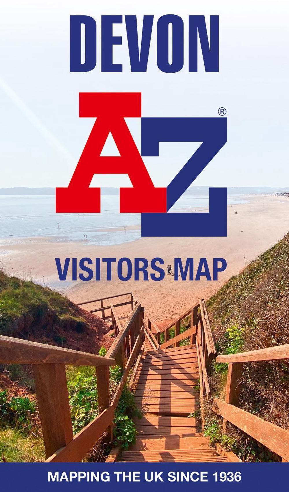 Devon A-Z Visitors Map by A-Z Maps, Folded, 9780008604431 | Buy online ...