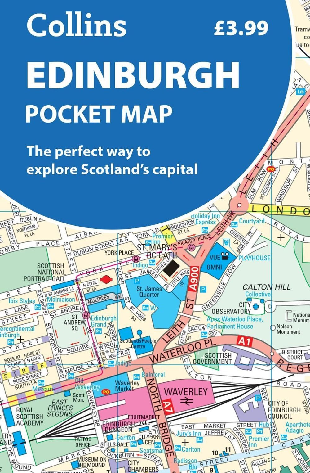 Edinburgh Pocket Map by Collins Maps, Folded, 9780008663469 | Buy ...
