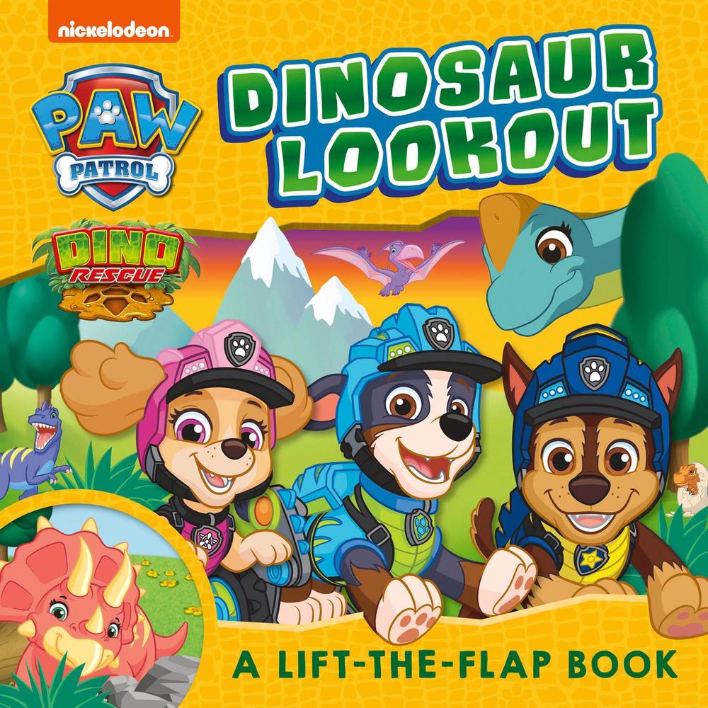 PAW Patrol Dinosaur Lookout Lift-the-Flap Book by Paw Patrol, Board ...