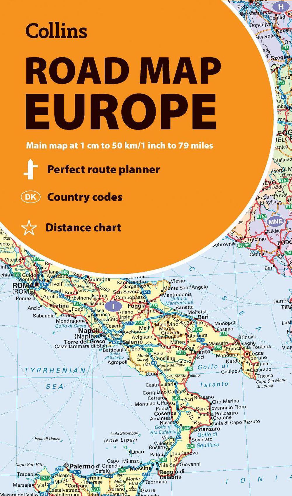 Collins Road Map of Europe by Collins Maps, Folded, 9780008716479 | Buy ...