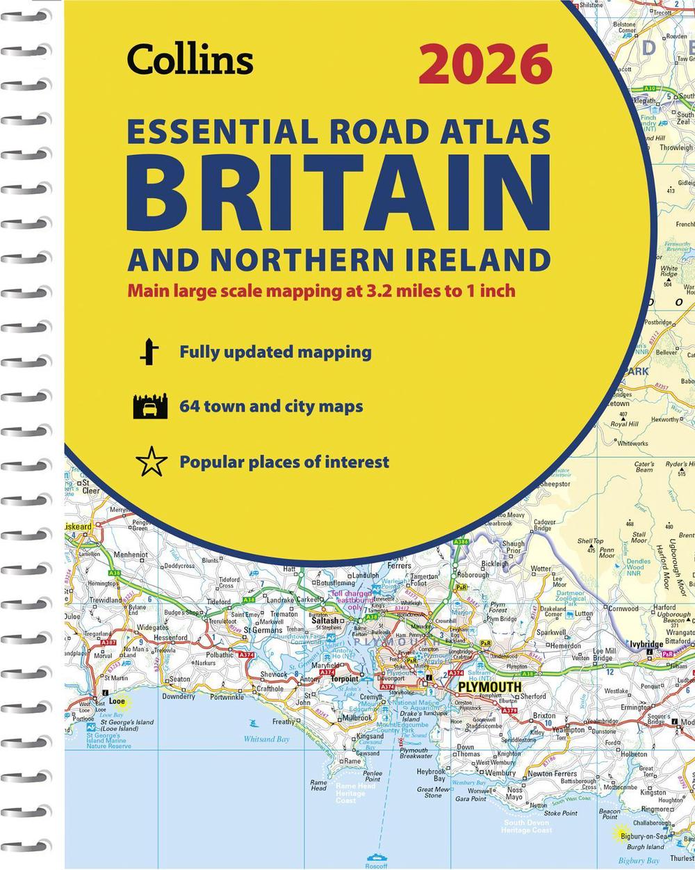 2026 Collins Essential Road Atlas Britain and Northern Ireland by ...