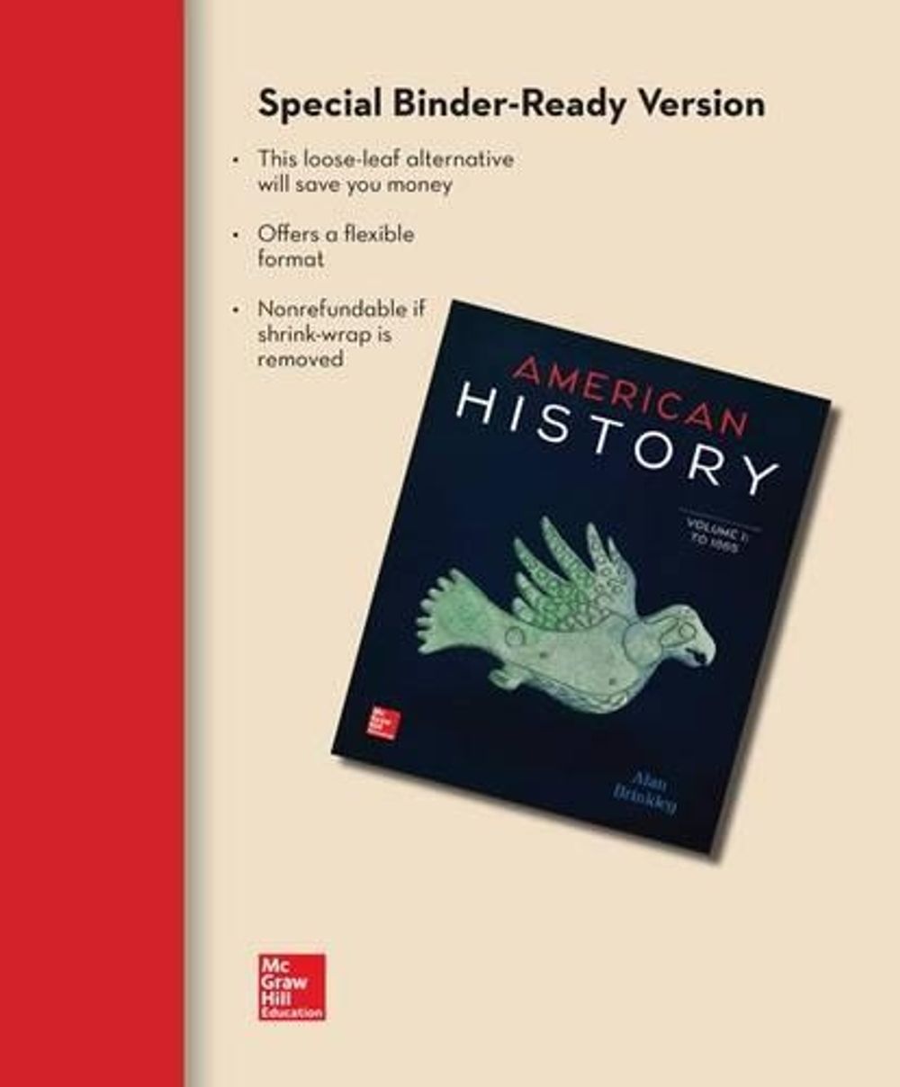Looseleaf for American History: Connecting with the Past Volume 1, 15th ...