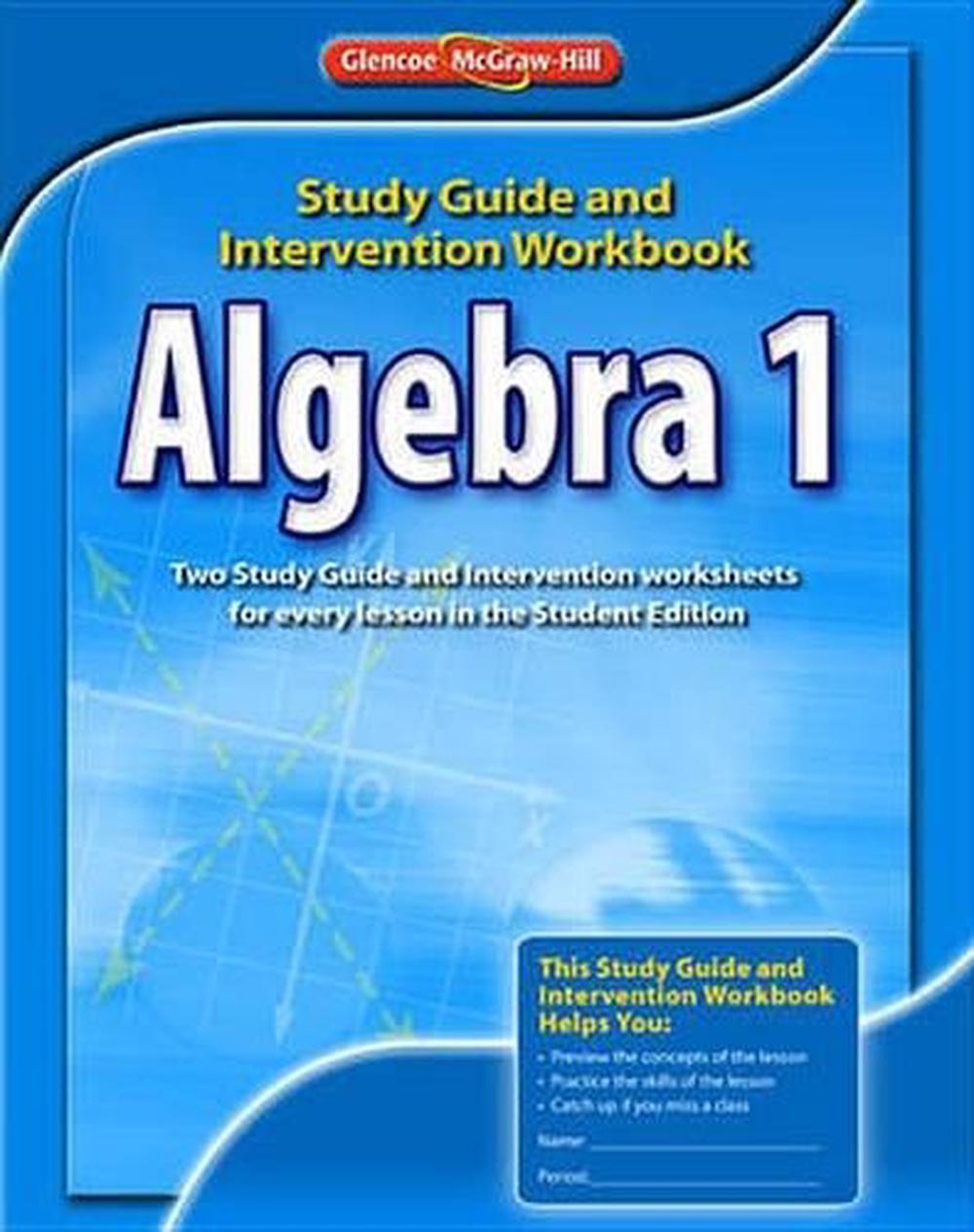 Algebra 1 Study Guide and Intervention Workbook by McGraw-Hill ...