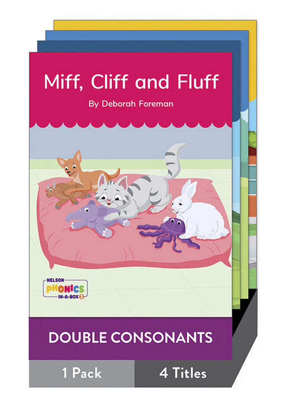 Nelson Phonics in a Box 2: Double Consonants Story Books x4 by Deborah ...
