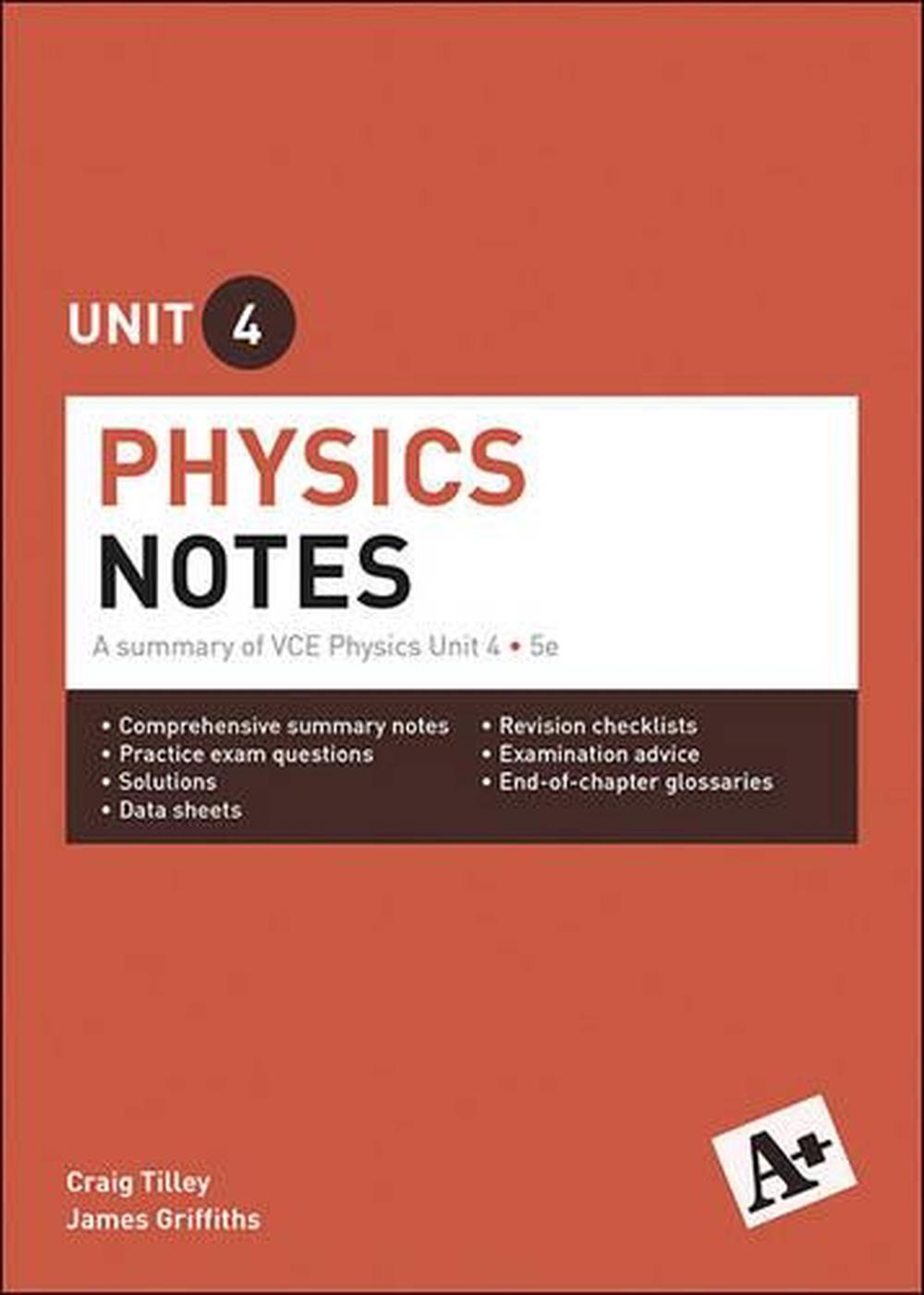 A+ Physics Notes VCE Unit 4: A Summary of VCE Physics Unit 4 by Craig ...