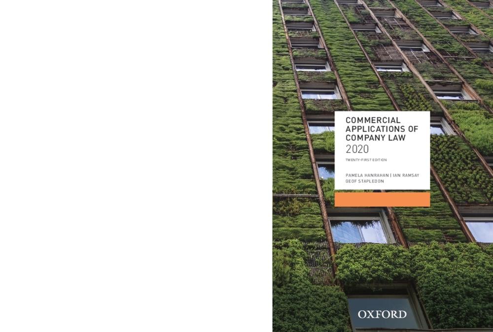 Commercial Applications of Company Law 2020, 21st Edition by Pamela ...