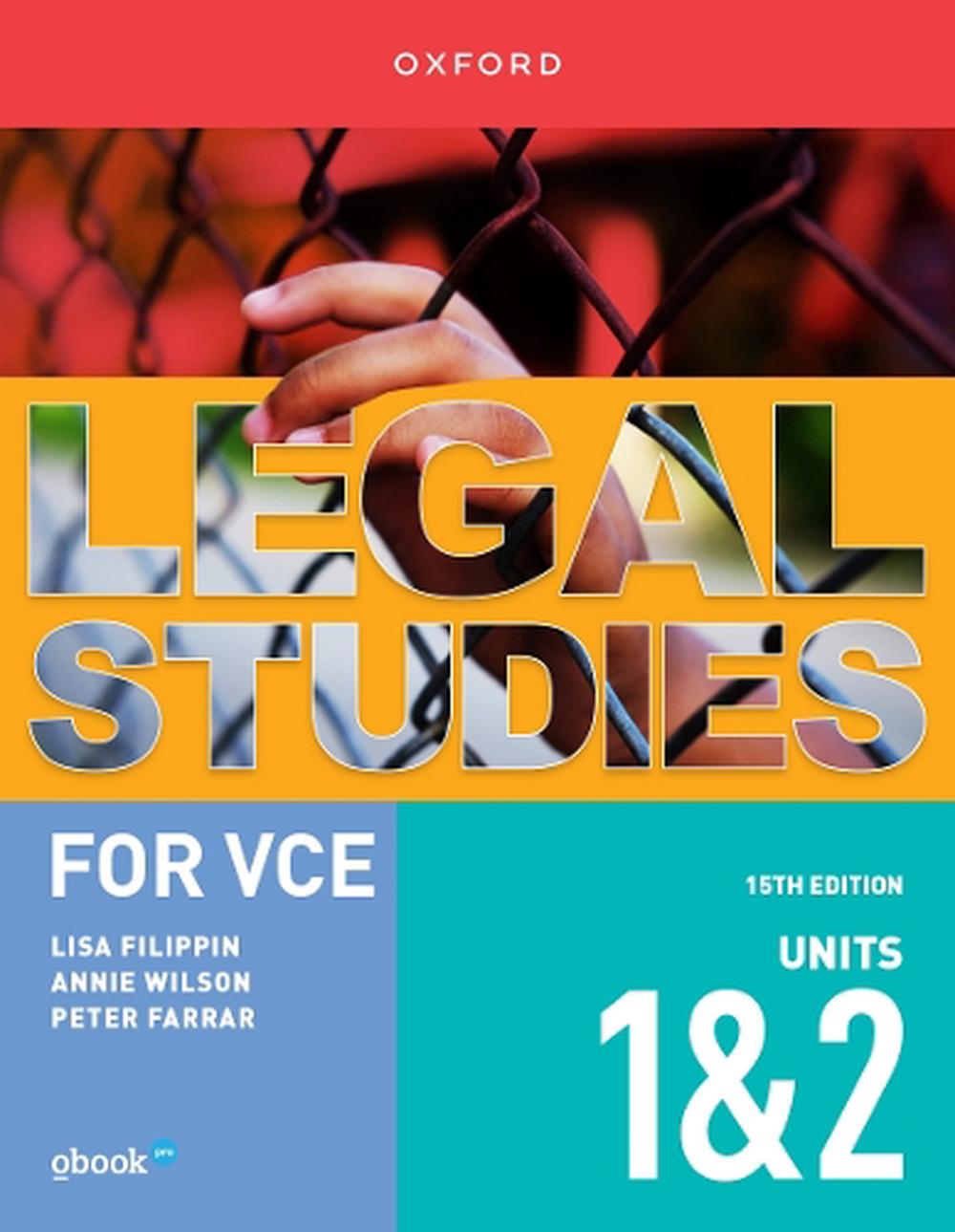 Legal Studies for VCE Units 1 & 2 Student Book+obook pro, 15th Edition ...