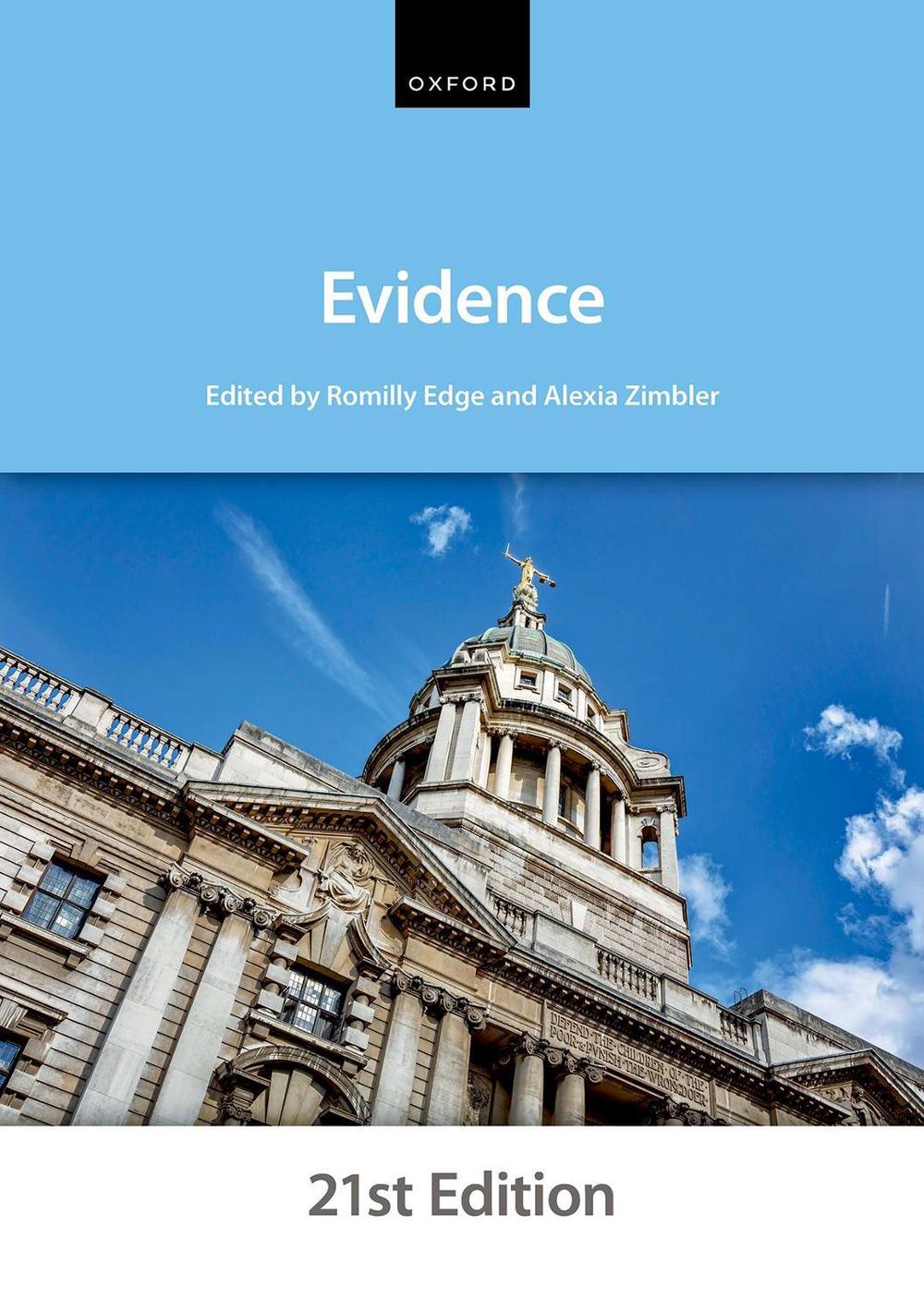 Evidence by The City Law School, Paperback, 9780192857934 | Buy online ...