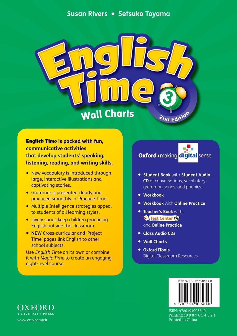 English Time: 3: Wall Chart by Susan Rivers, Wall, 9780194005340 | Buy ...