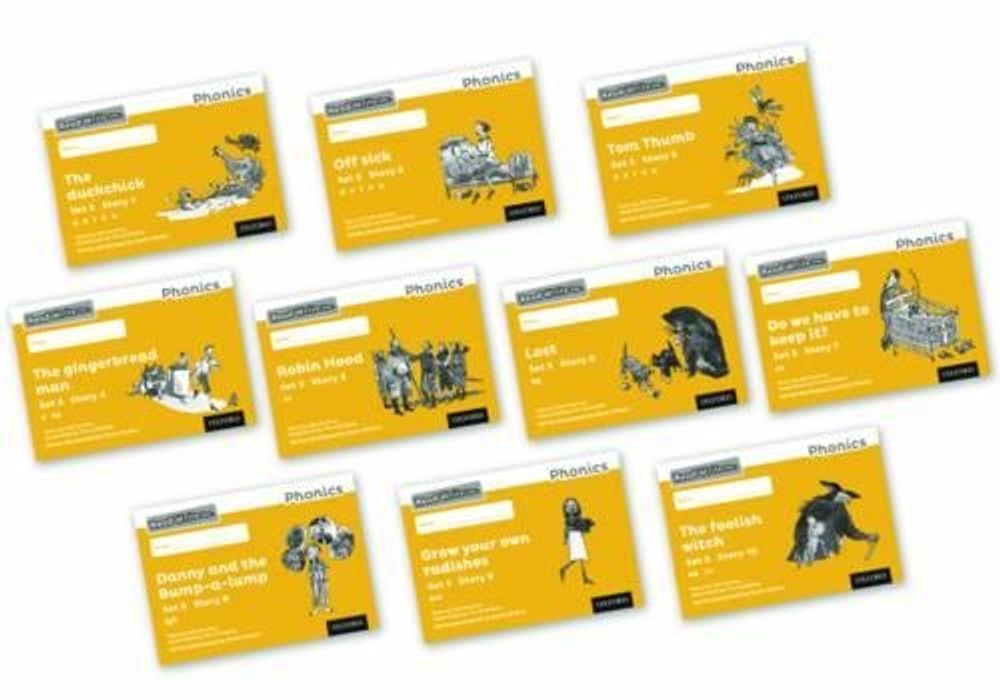 Read Write Inc. Phonics: Yellow Set 5 Core Black & White Storybooks ...