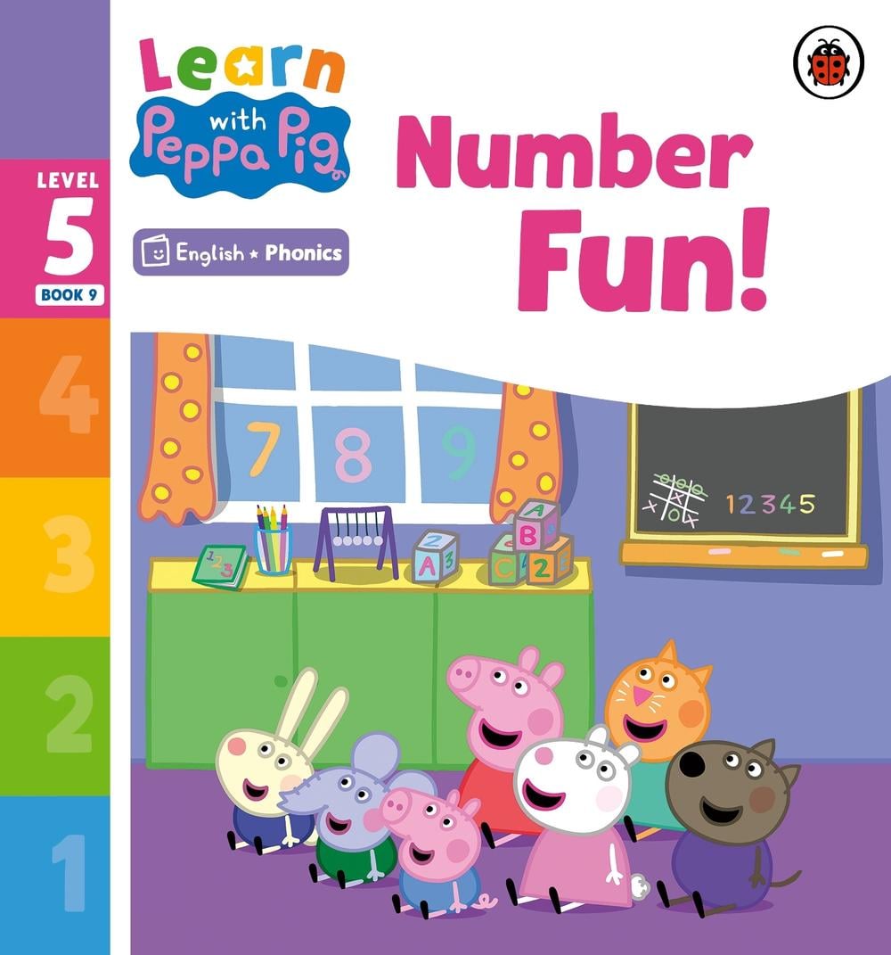 Learn with Peppa Phonics Level 5 Book 9 – Number Fun! (Phonics Reader ...