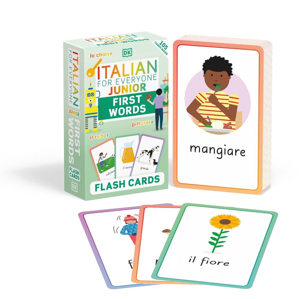 Italian for Everyone Junior First Words Flash Cards by DK, Cards ...