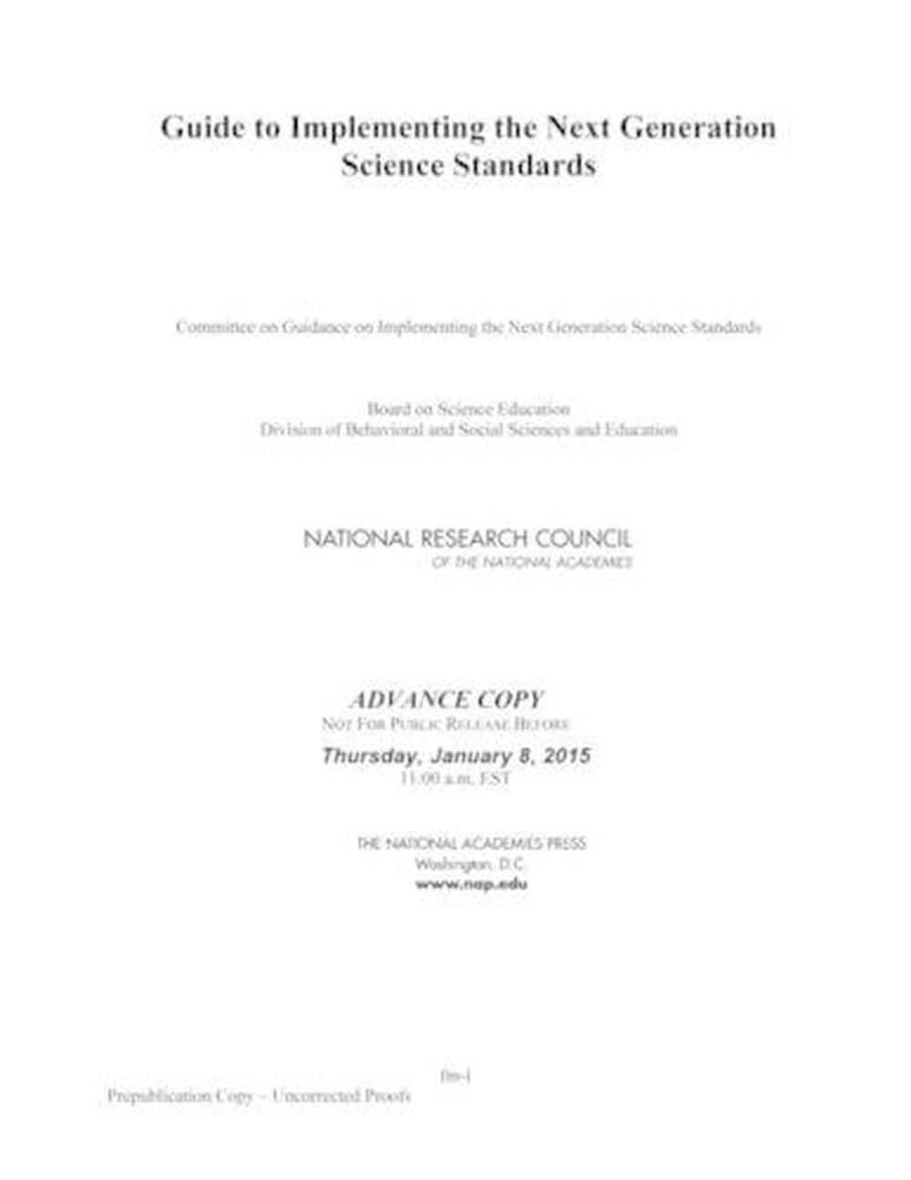 Guide To Implementing The Next Generation Science Standards By Board On guide-to-implementing-the-next-generation-science-standards-by-board-on