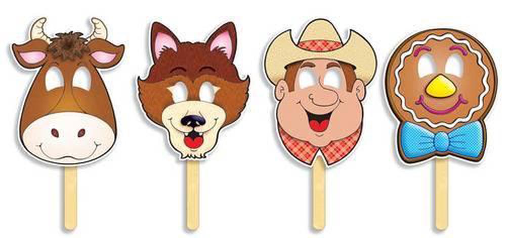 Gingerbread Man Fairy Tale Masks by Scholastic, Novelty, 9780439824293 ...