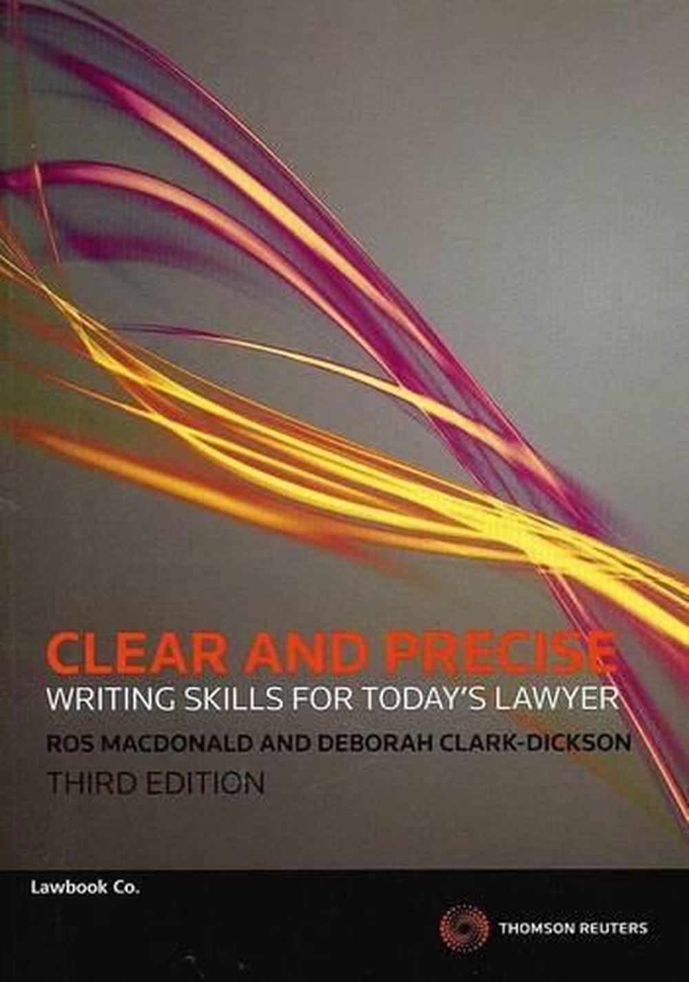 Clear & Precise Writing Skills for Today's Lawyer, 3rd Edition by Ros ...