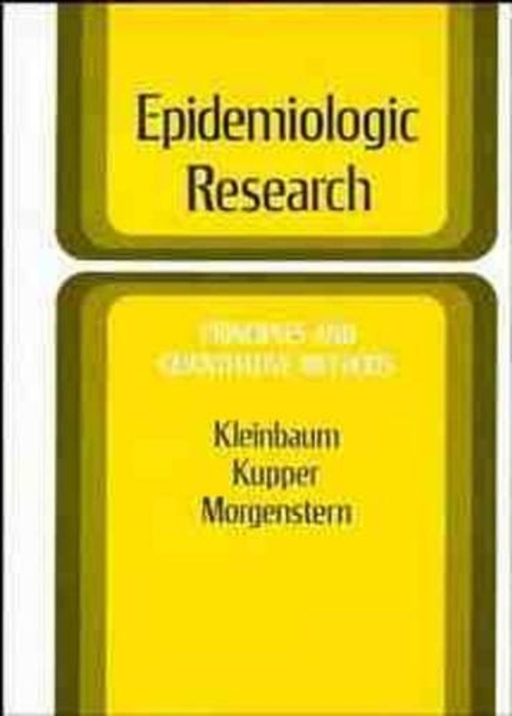 Epidemiologic Research, 1st Edition by David G. Kleinbaum, Hardcover ...