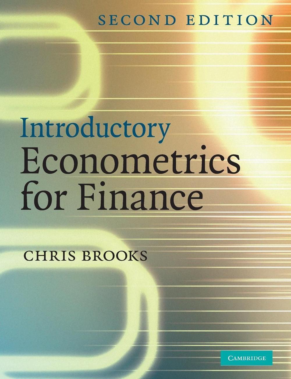 Introductory Econometrics For Finance By Chris Brooks Paperback