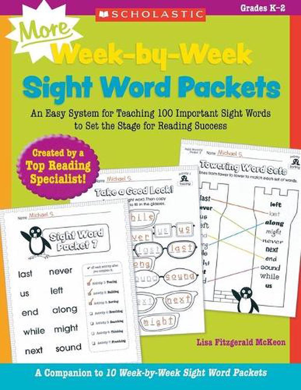 More Week-By-Week Sight Word Packets by Lisa McKeon, Paperback ...