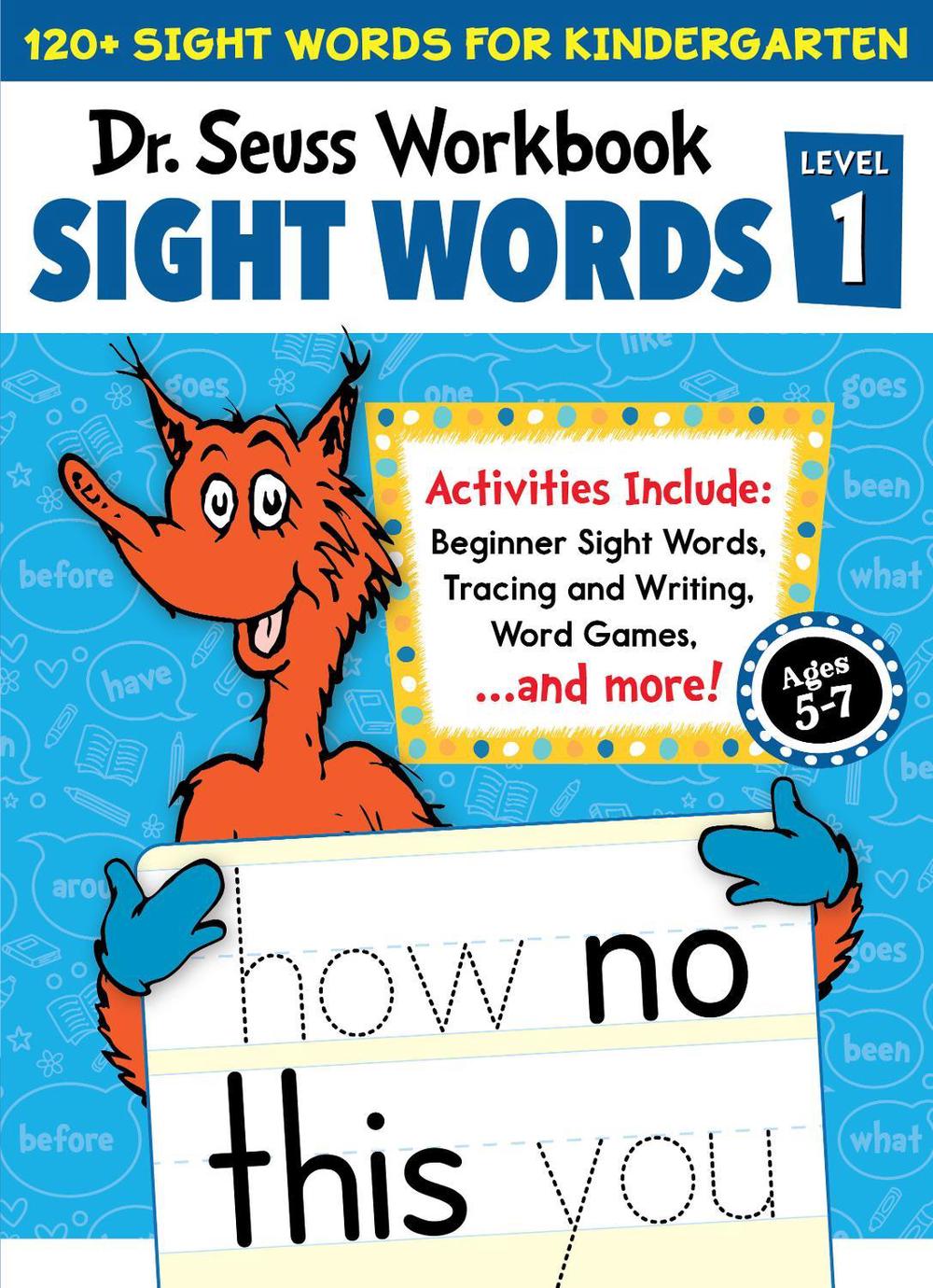 Dr. Seuss Sight Words Level 1 Workbook by Dr. Seuss, Paperback ...