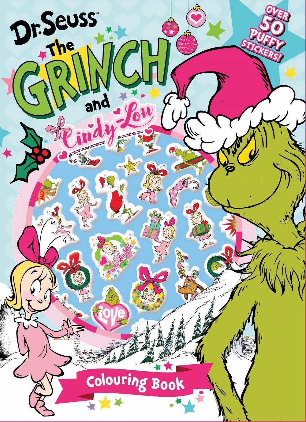 Dr. Seuss the Grinch & Cindy-Lou Colouring Book, Paperback ...