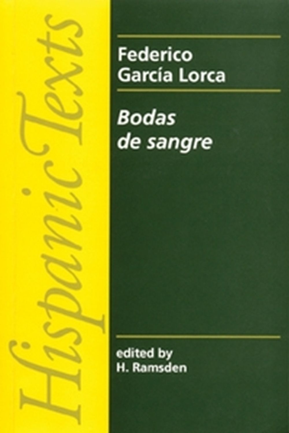 Bodas De Sangre by Federico Garcia Lorca, Paperback, 9780719007644 ...