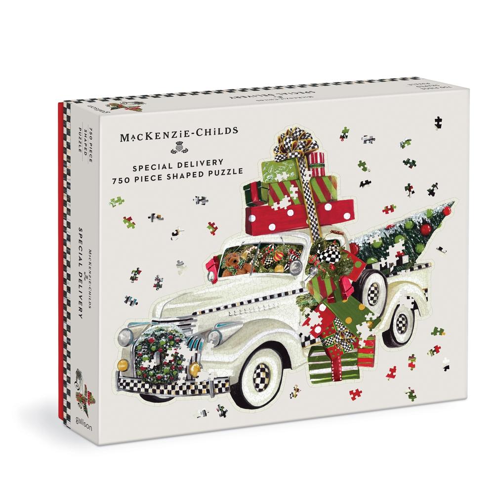 MacKenzie-Childs Special Delivery 750 Piece Shaped Puzzle by Galison ...