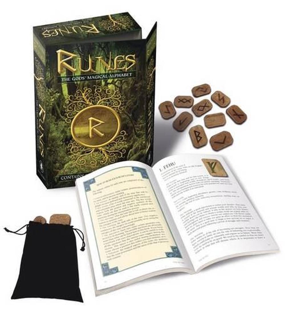 Runes: The Gods' Magical Alphabet [With 25 Wood Runes and Paperback ...