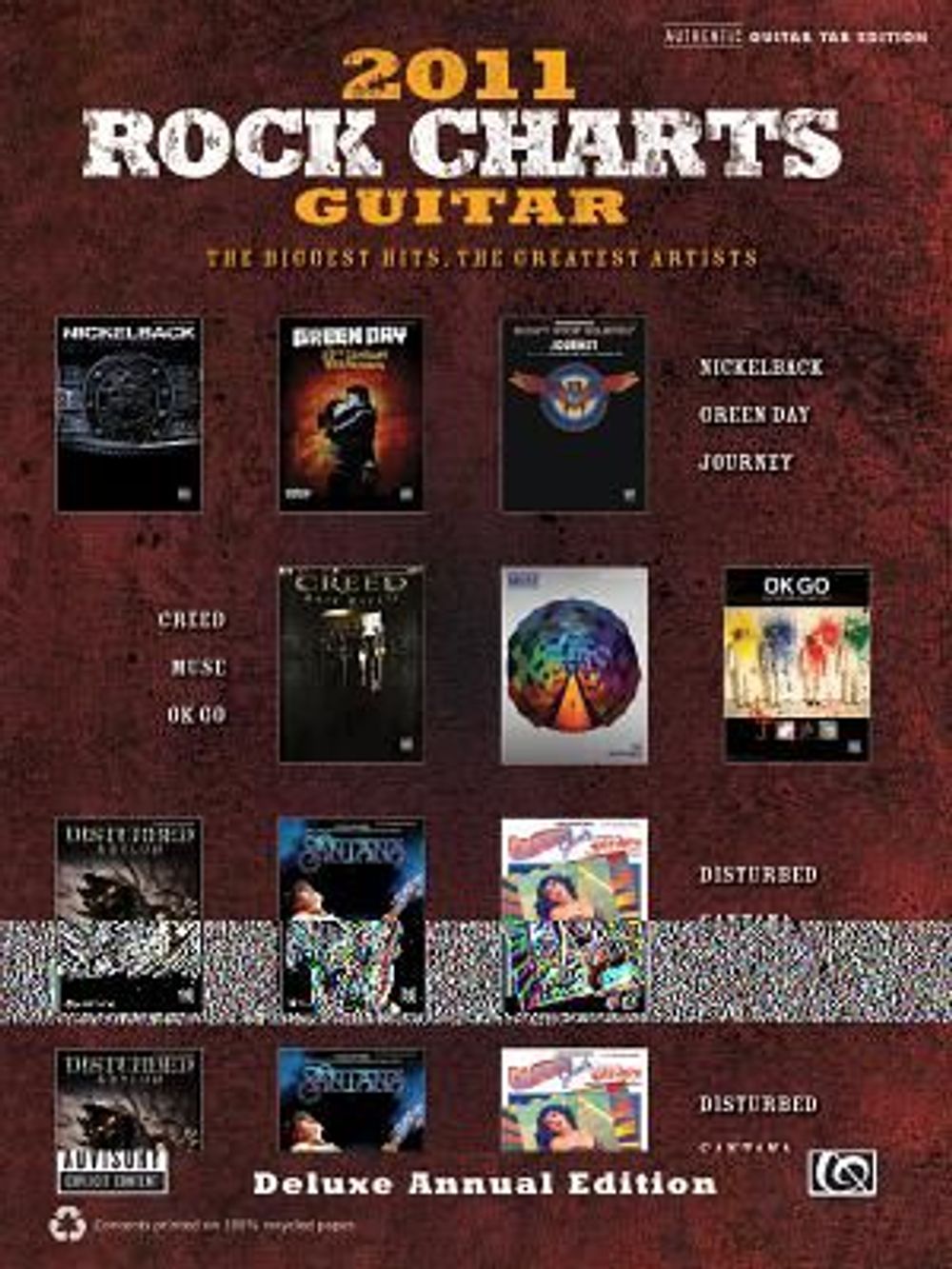 Rock Charts Guitar: The Biggest Hits, the Greatest Artists by Alfred ...