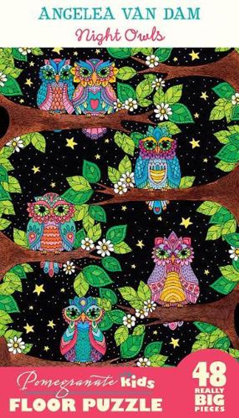 Pomegranate Angelea Van Dam Night Owls Floor Puzzle | Buy online at The ...