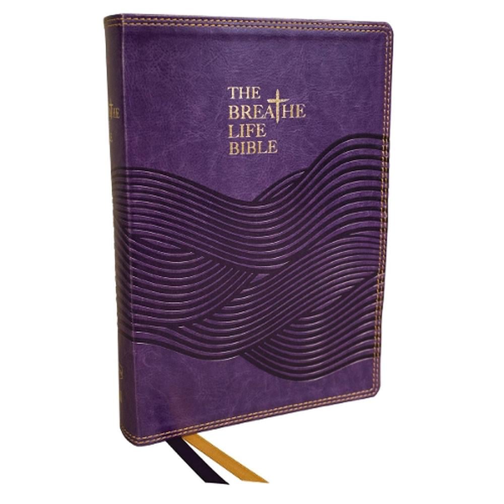 The Breathe Life Holy Bible: Faith in Action (NKJV, Purple Leathersoft ...