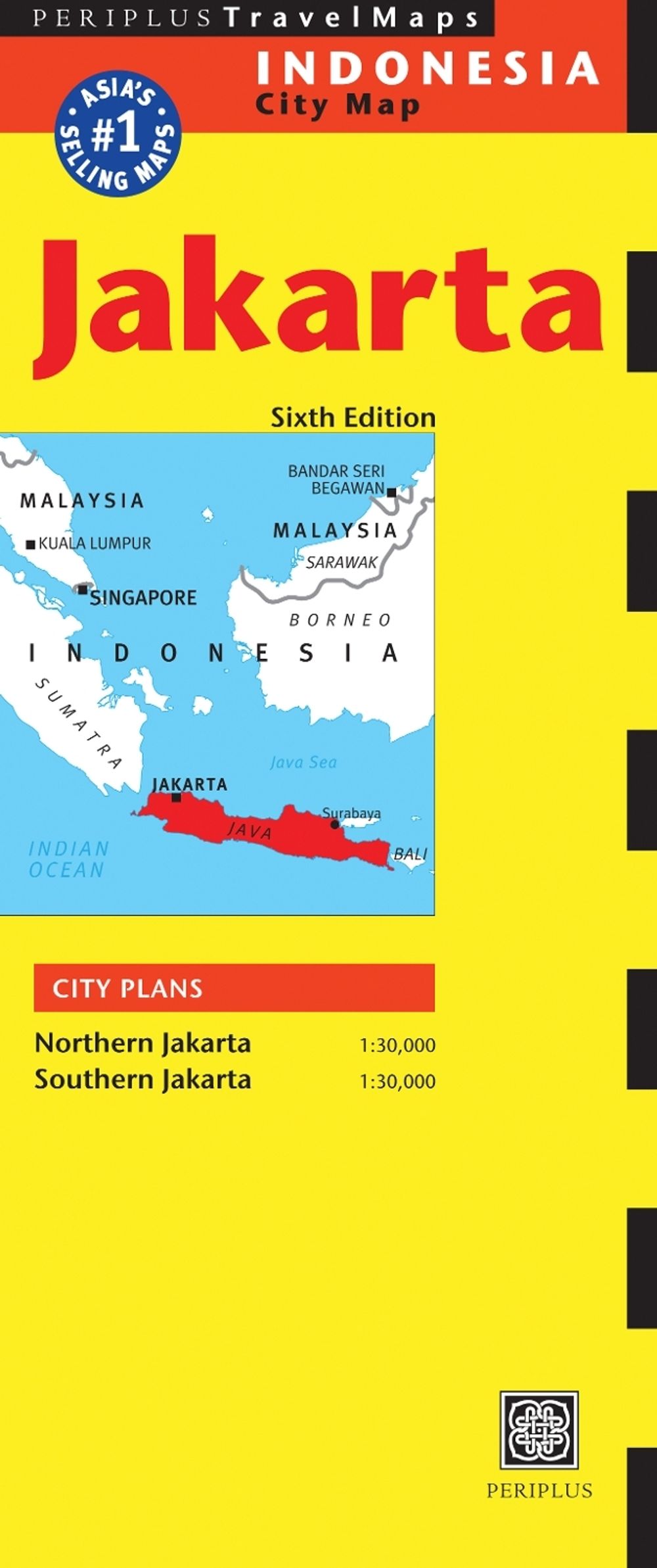Jakarta Travel Map Sixth Edition by Periplus Editions, Folded ...